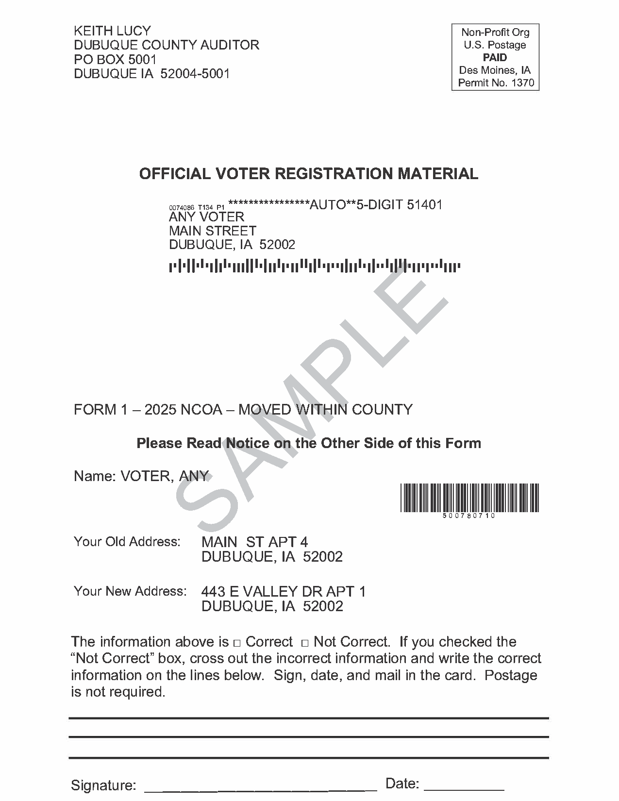 National Change of Address
